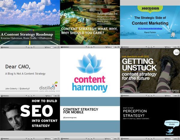 The 8 Best Content Strategy Presentations of 2012
