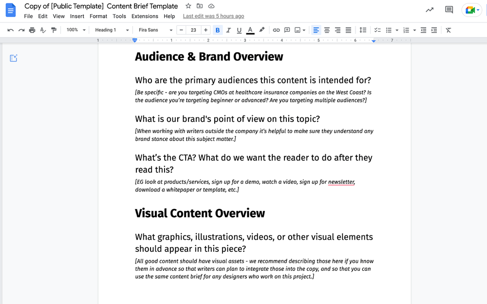 Content Brief Templates: 19 Free Downloads & Examples