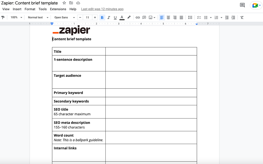 Content Brief Templates: 19 Free Downloads & Examples