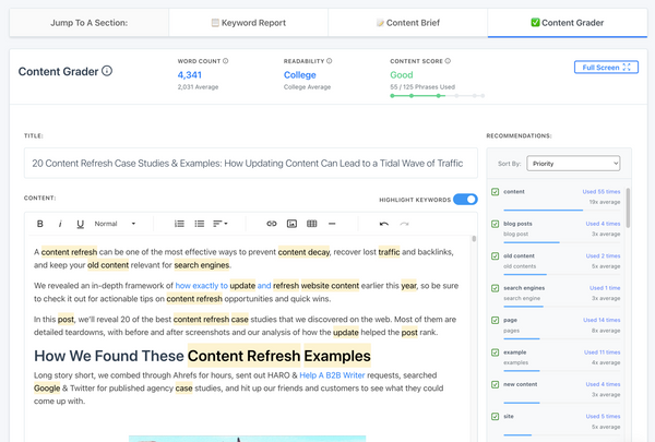 20 Content Refresh Case Studies & Examples