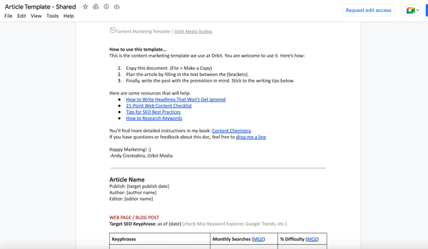 Content Brief Templates: 19 Free Downloads & Examples